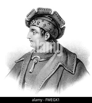 Philip III the Bold, King of France, 1245-1285. He wears the ceremonial ...