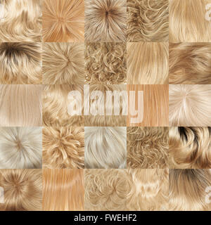 Multiple hair texture backgrounds Stock Photo - Alamy