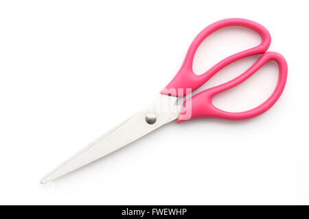 scissors with pink handles Stock Photo - Alamy