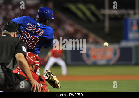 Los Angeles Angels' Jorge Soler runs the bases after hitting a solo ...