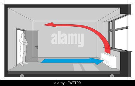 wall fan coil unit diagram Stock Vector Image & Art - Alamy