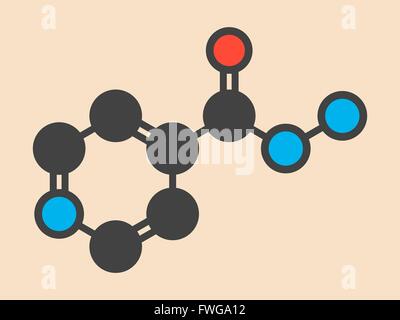 Isoniazid (isonicotinylhydrazine, INH) tuberculosis antibiotic ...