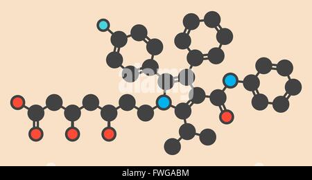 Atorvastatin drug molecule Stock Photo - Alamy