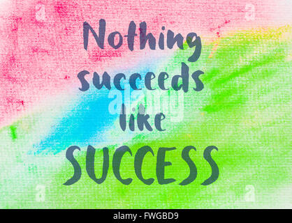 Inspirational motivation quote - Nothing succeeds like the appearance ...