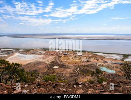 View of Cambridge Gulf from the Five Rivers Lookout, peak Bastion Stock ...