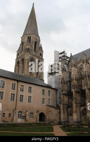 The trinity abbey in Vendome, France Stock Photo - Alamy