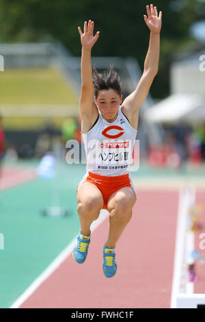 Nagano Athletic Stadium, Nagano, Japan. 12th June, 2016. Maya Shrestha ...