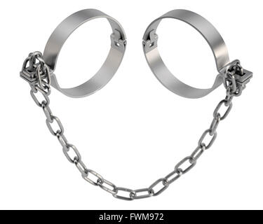 Cuffs with chain Stock Photo - Alamy