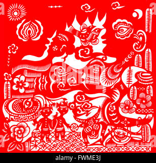 Chinese paper cutting art Stock Photo - Alamy