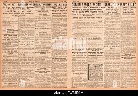 1916 Sunday Pictoriall Easter Rising in Dublin Stock Photo - Alamy
