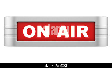 On air sign isolated on white background. 3D illustration Stock Photo ...