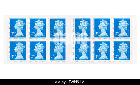 Book Of Second Class Stamps, UK Stock Photo: 33264354 - Alamy