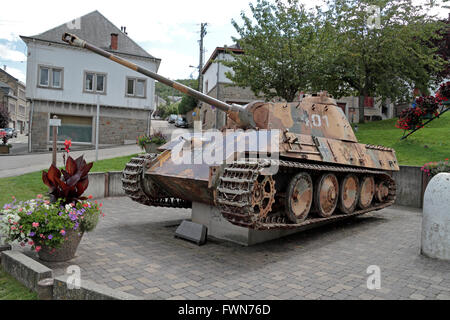 A German Panzer V tank in Houffalize, Belgium Stock Photo - Alamy