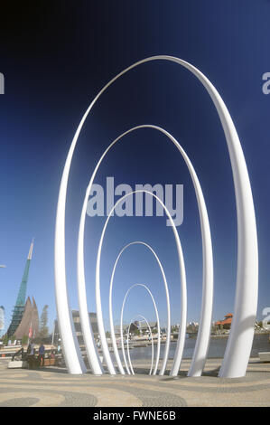 The Spanda sculpture at Elizabeth Quay, Perth, Western Australia ...