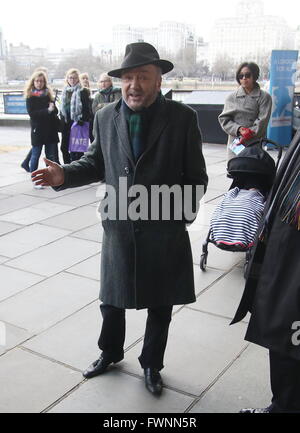 George Galloway, joined by his wife and daughter, talks to passers-by ...
