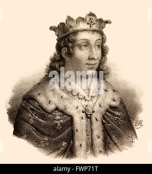 Chlothar III or Clotaire III, King of the Franks from the house of the ...