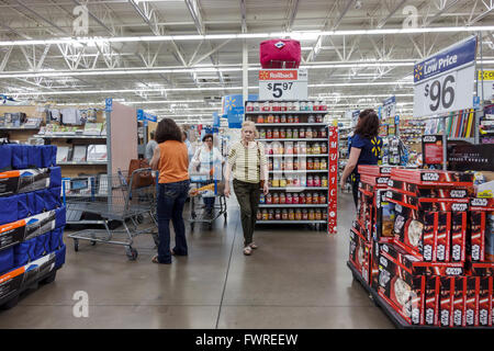 Interior of a Walmart store in Miami, Florida, USA Stock Photo ...