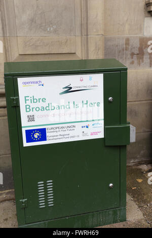 Fibre optic fiber broadband with BT Openreach modem and technicolor lan ...