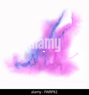 macro spot blotch blue purple texture isolated on a white background ...