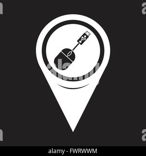 Map Pointer Usb Mouse Icon Stock Vector Image & Art - Alamy