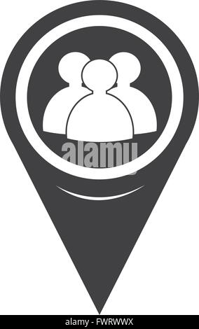 Map Pointer people icon Stock Vector Image & Art - Alamy