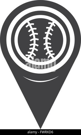 Map Pointer Baseball Icon Stock Vector Image & Art - Alamy