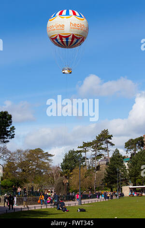 The Bournemouth Eye in Lower Gardens, the tethered balloon, Bournemouth ...