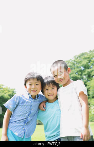 Japanese kids looking at camera Stock Photo - Alamy