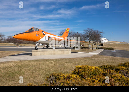 A Douglas F5D Skylancer NASA aircraft Used In Space Testing Outside ...