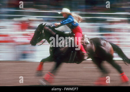 Barrel Racing, Calgary Stampede, Alberta, Canada Stock Photo - Alamy