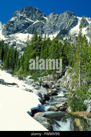 spanish peaks in the madison range of the lee metcalf wilderness near ...