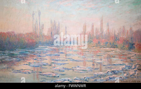 The Ice Floes 1880 by Claude Monet Stock Photo - Alamy