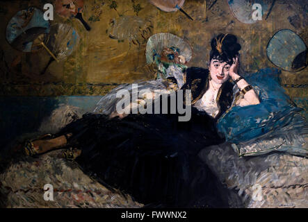 The Lady with Fans, La Dame aux Eventails, Portrait of Nina de Callias ...