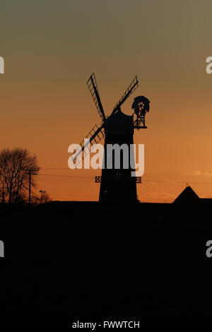 Great Bircham, Norfolk, UK. 6th April, 2016. UK Weather: The windmill ...