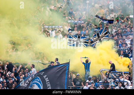Bergamo, Italy. 3rd Apr, 2016. Atalanta fans Football/Soccer : Italian ...