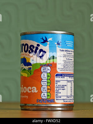 Cooking and Nutritional Information. Can of Ambrosia Light Rice Stock ...