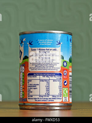 Can of Ambrosia Tapioca Stock Photo - Alamy