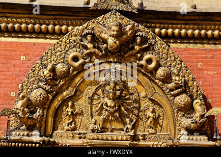 Sun Dhoka Golden Gate with the Goddess Taleju Bhawani leading to the ...