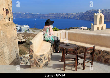 Venetian Castle, Akrotiri Village, Santorini Island, Greece, Europe ...