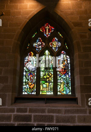 The Eyam Plague Window in St Lawrence Church Eyam Derbyshire Stock ...