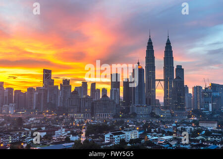 Scenery of KLCC Lighting Stock Photo - Alamy