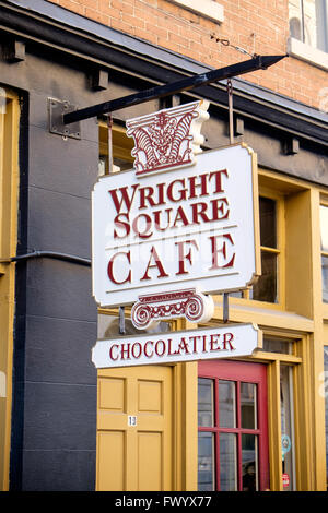 Wright Square Cafe, Chocolatier, Savannah, Georgia, USA Stock Photo - Alamy