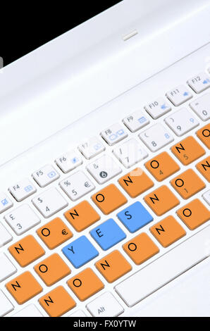 keyboard concept yes Stock Photo - Alamy