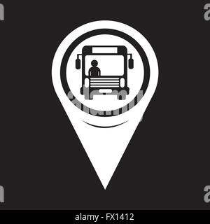 Map Pointer Bus Icon Stock Vector Image & Art - Alamy