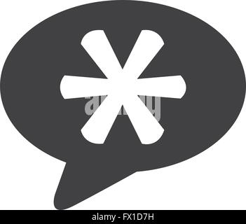 Asterisk Footnote sign icon Stock Vector Art & Illustration, Vector ...