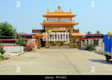 The Ganden Jangtse Monastery, a Tibetan settlement near Mundgod ...