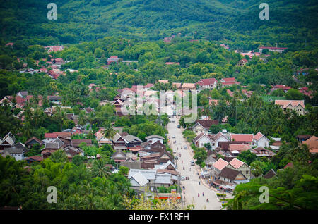 Landscape of Luang Phabang Town the World Heritage Site in the Morning ...