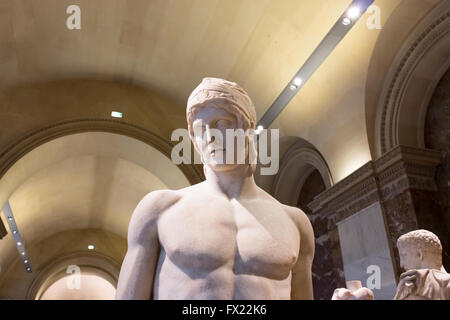 The Ares Borghese is a Roman marble statue of the imperial era, 1st or ...