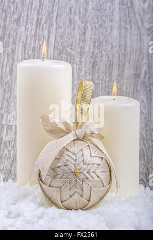 Christmas decoration, Christmas candles Stock Photo - Alamy