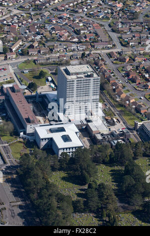 Aerial view of the DVLA (Driver and Vehicle Licensing Agency) building ...